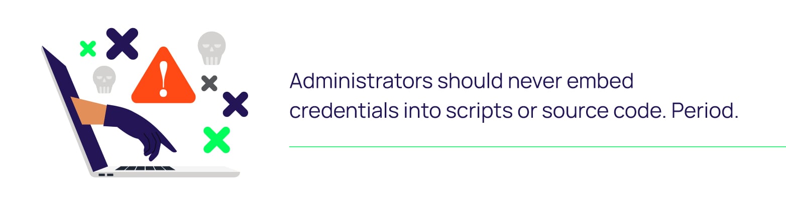 Embedding Authentication In Scripts Best Practices